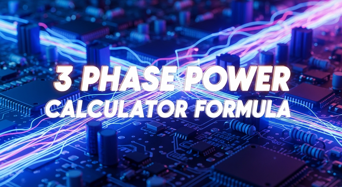 3 Phase Power Calculator Formula: Complete Guide 2025