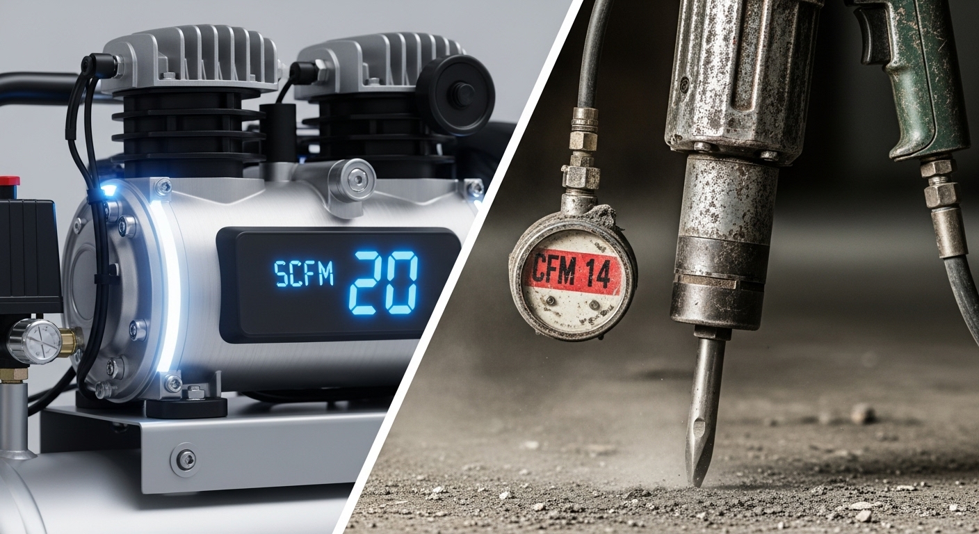 SCFM vs CFM 2025: Complete Guide to Air Compressor Measurements