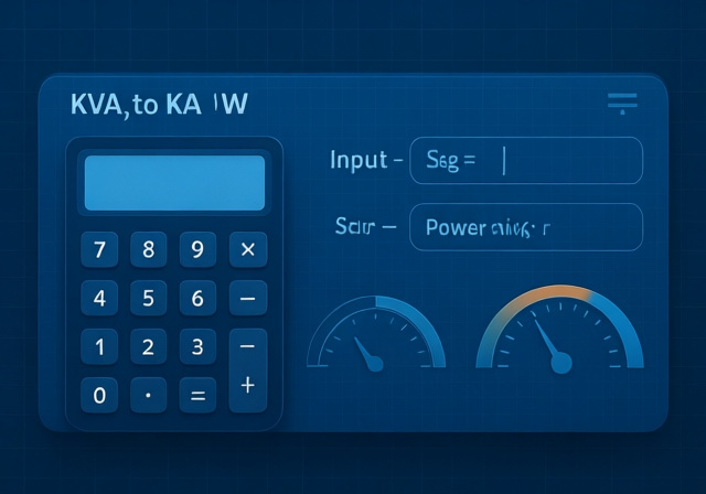 kVA to kW Calculator 2025:Convert Kilovolt-Amps to Kilowatts