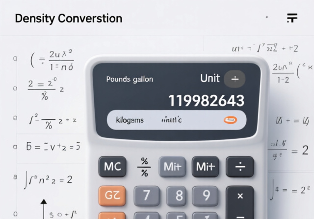 Lb/Gal to Kg/m³ Calculator 2025: Convert Pound Per Gallon to Kilogram ...
